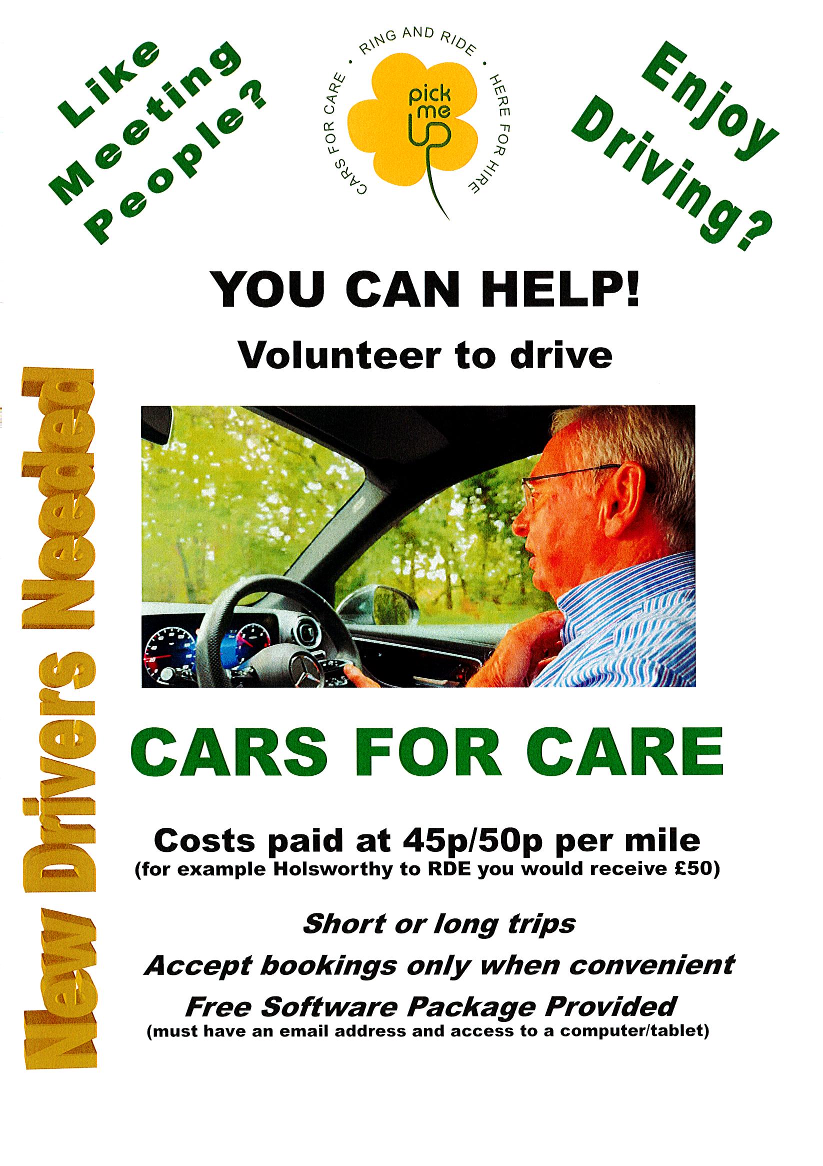 Cars for Care - Holsworthy Town Council