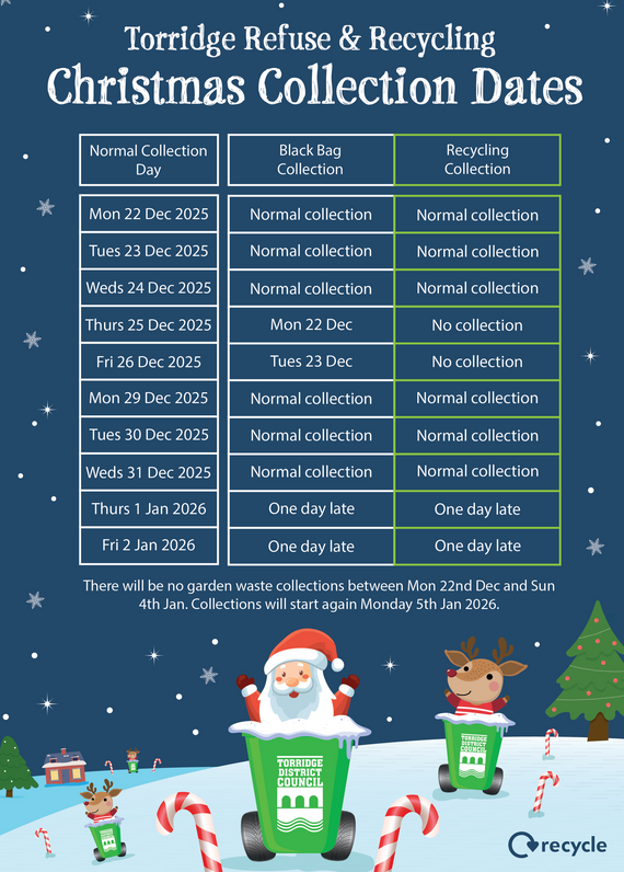 Christmas Collection Dates in Torridge - Holsworthy Town Council